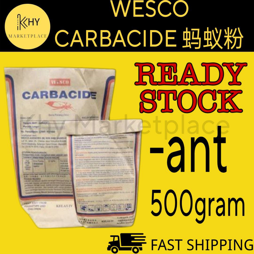 WESCO Carbacide 500g Ubat Semut Racun Serangga Serbuk Insecticide Pest ...