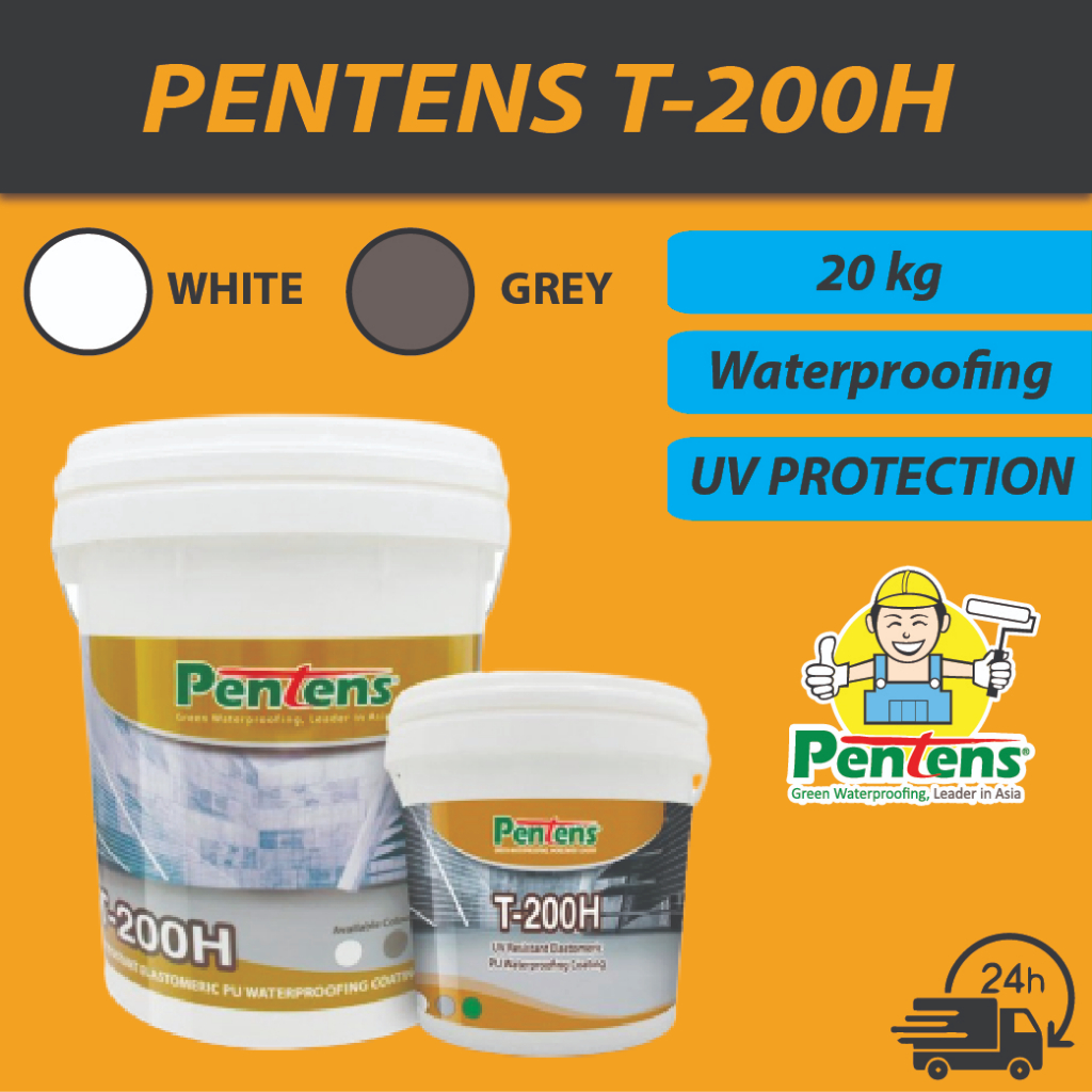 20KG PENTENS T-200H WATER PROOFING UV RESISTANT ELASTOMERIC PU (20 KG ...