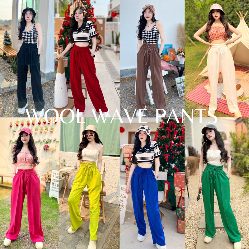 Wool Wave Pants Long Pants [𝗥𝗘𝗔𝗗𝗬 𝗦𝗧𝗢𝗖𝗞]🔥 | Shopee Malaysia