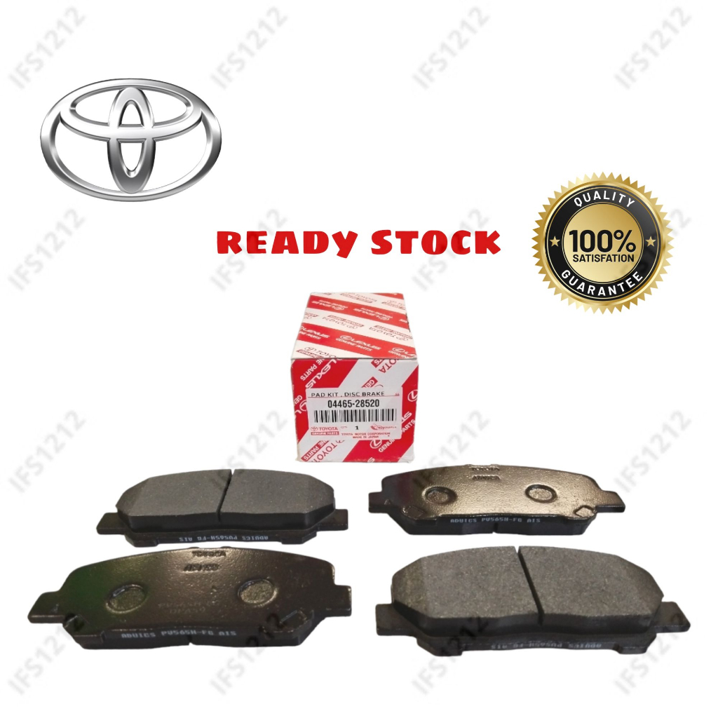 🇲🇾READY STOCK🔥 FRONT BRAKE PAD TOYOTA VELLFIRE ESTIMA ACR50 GSR50 ANH20 ...