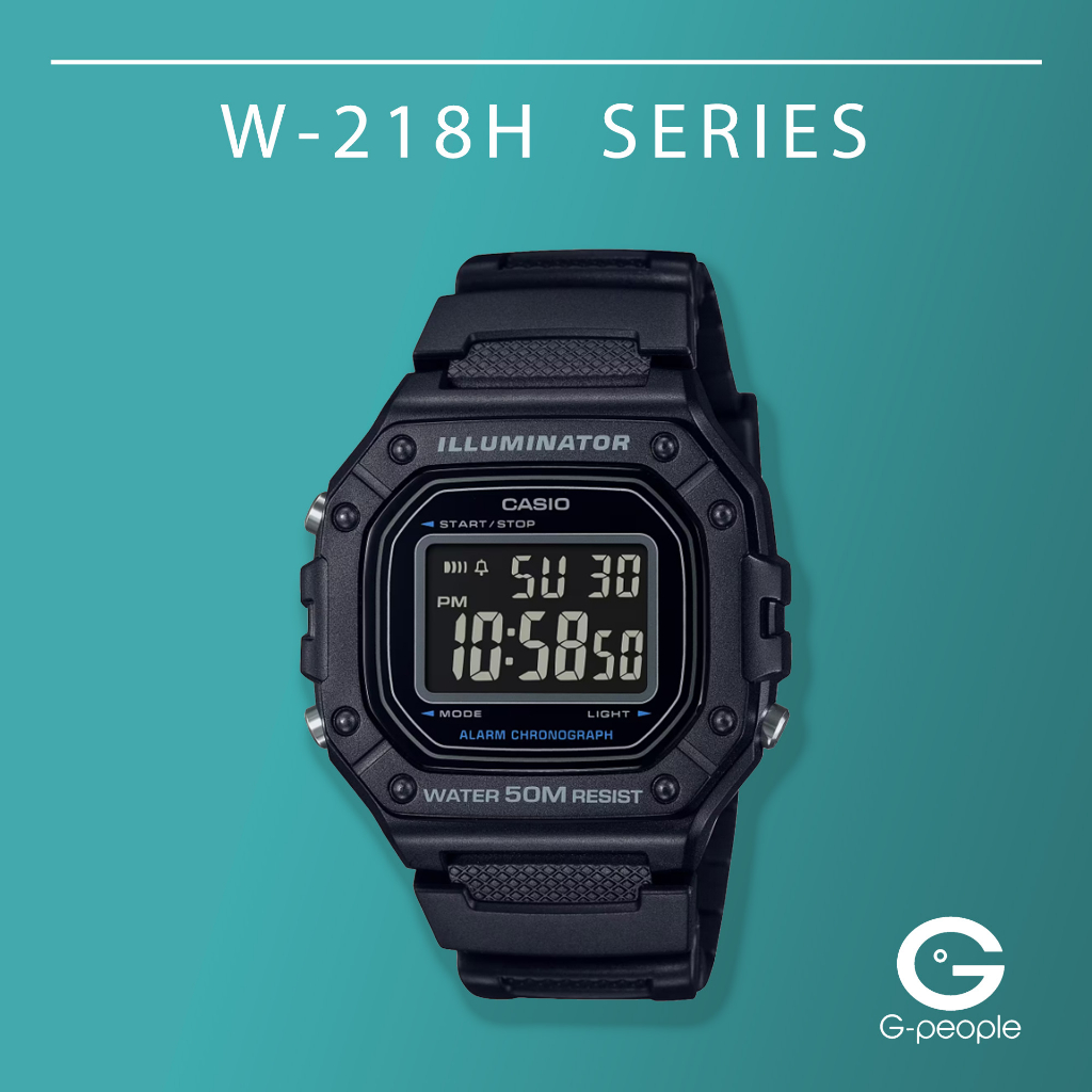 CASIO W-218H-1BV / W-218H-1B / W-218H-1 / W-218H DIGITAL WATCH 100% ...