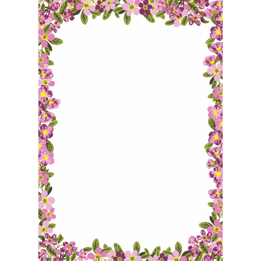 A4 Fancy Card / Kertas Folio/Project Paper 140gsm 10s FLORA Series ...