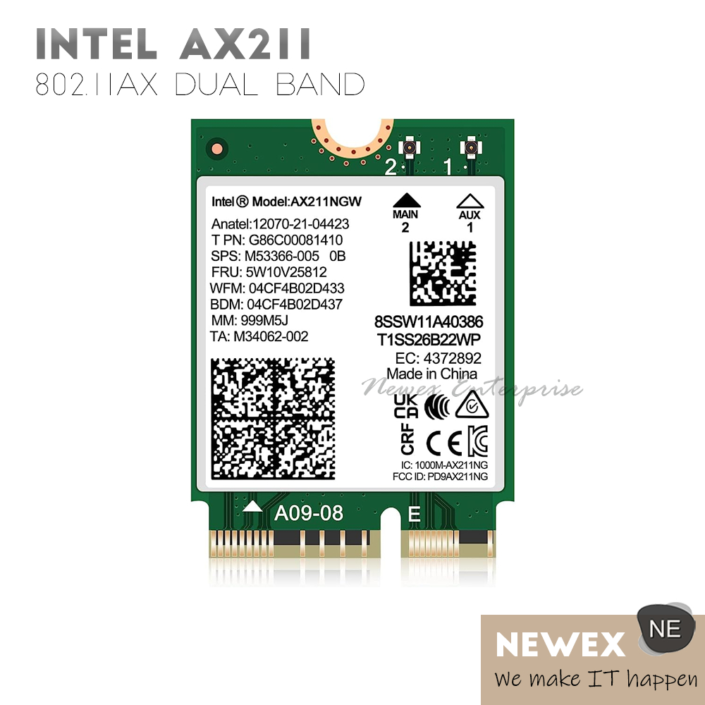 Intel Wi-Fi 6 AX200 AX201 | 6E AX210 AX211 | Killer 1650X | AX411 802 ...