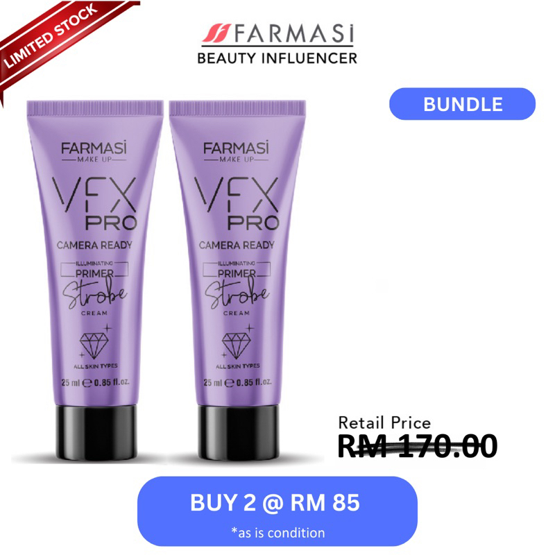 FARMASi VFX Pro Primer Strobe 25ML (BUNDLE CLEARANCE) | Shopee Malaysia