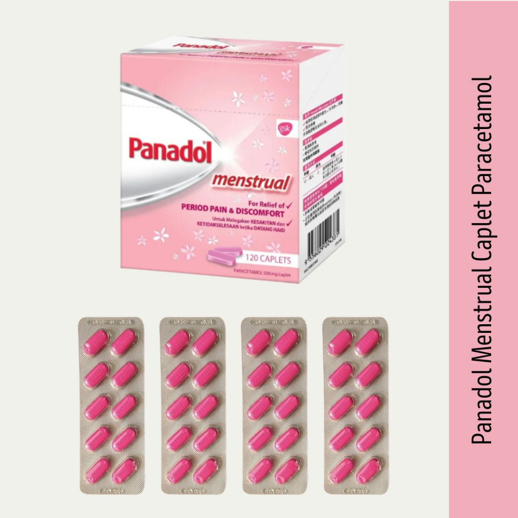 Panadol Menstrual Caplet Paracetamol 500Mg/Pamabrom 25MG 12X10'S ...