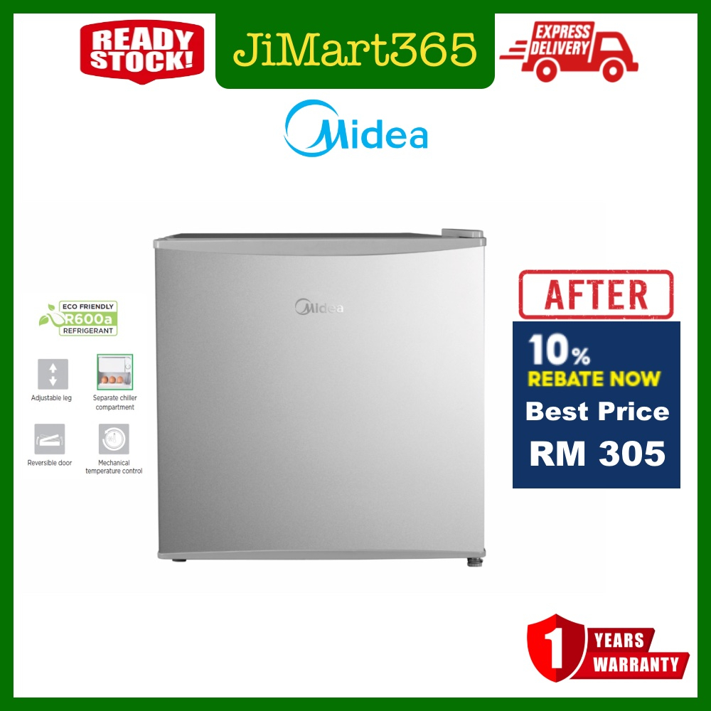 Midea 50L Mini Bar Fridge Refrigerator MDRD86FGG | Shopee Malaysia