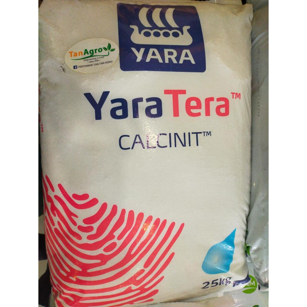 👉🏻ORIGINAL👈🏻 YaraTera CALCINIT 25kg Fully Water Soluble Calcium Nitrate ...