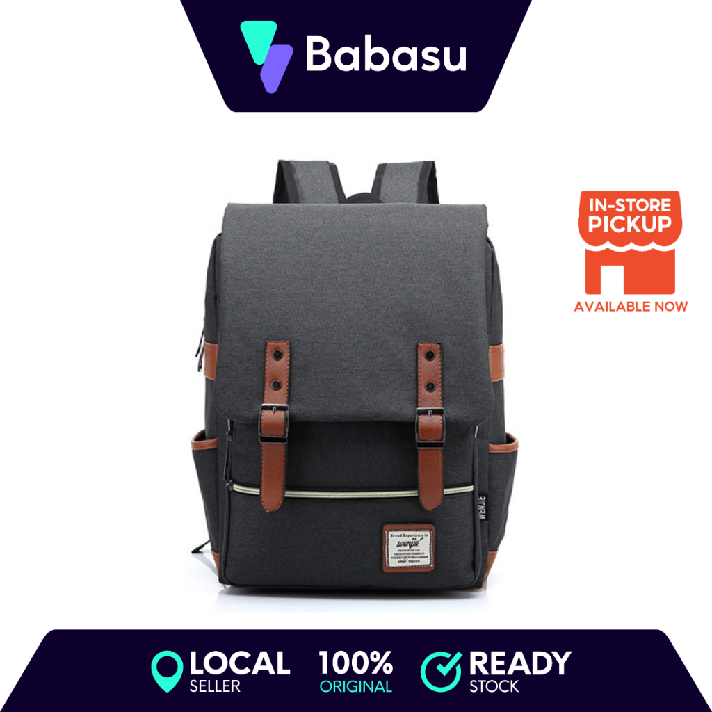 SPAO Vintage Backpack for Women Men Resistant Travel Backpack Laptop ...