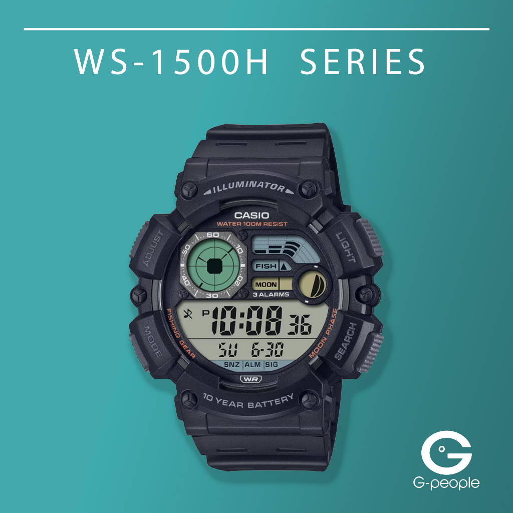 CASIO WS-1500H-1AV / WS-1500H-1A / WS-1500H DIGITAL SPORTS WATCH 100% ORIGINAL | Shopee Malaysia