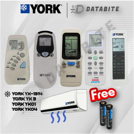 YORK Air Conditioner Remote Control YORK 0010401314K V98472 Air ...