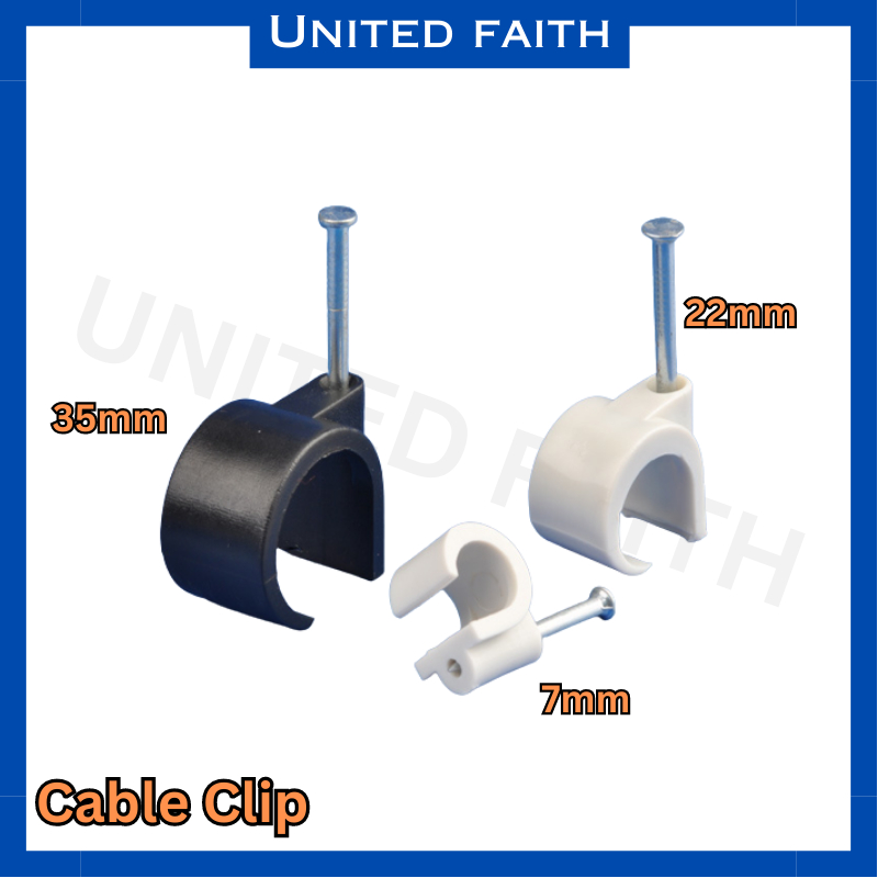 Cable Clip PVC Pipe Insulation Wire Cable 7mm/22mm/35mm | Shopee Malaysia
