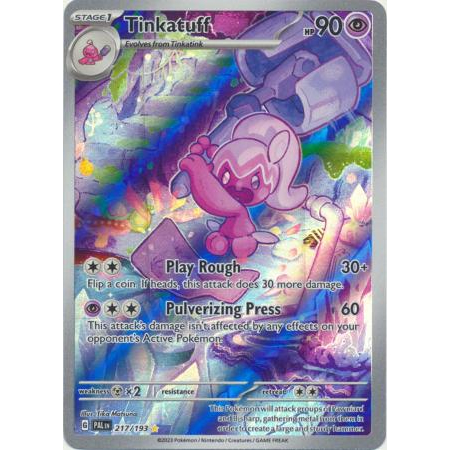 Tinkatuff - Illustration Rare - 217/193 - PAL SV02 - Pokemon Scarlet ...