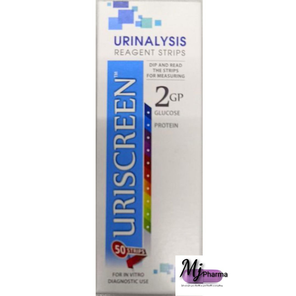 URISCREEN Urinalysis Reagent Strips 2GP Glucose Protein 50 Strips ...