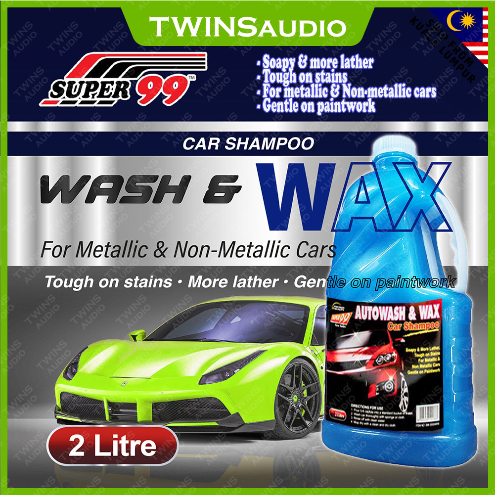 SUPER 99 Auto Wash & Wax Car Shampoo (2 Litre) | Shopee Malaysia