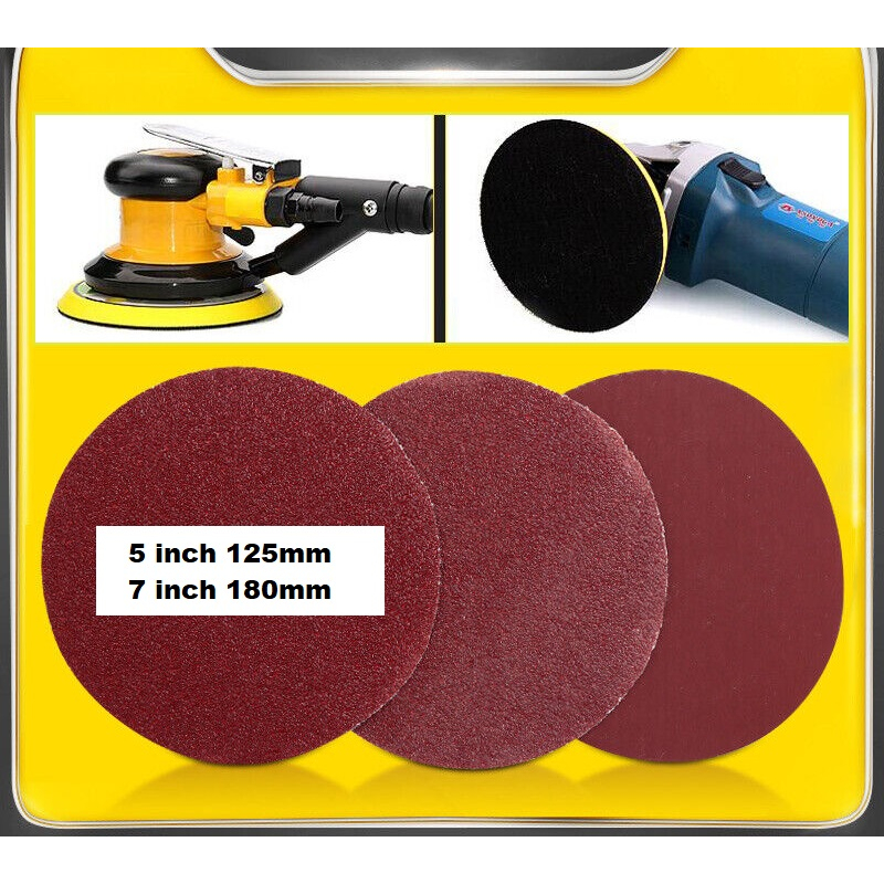flocking sandpaper tablets / 5 inch diameter 125mm & 7 inch diameter ...