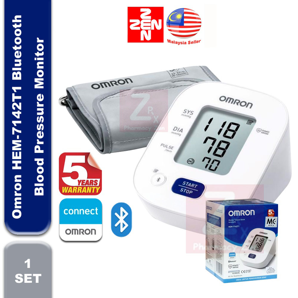 Omron Blood Pressure Monitor HEM-7142T | Shopee Malaysia