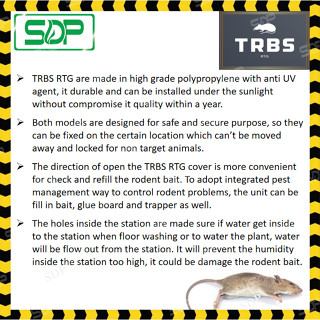 Outdoor Rat Bait Station / Kotak Ubat Tikus / TRBS / Temple Resistant ...