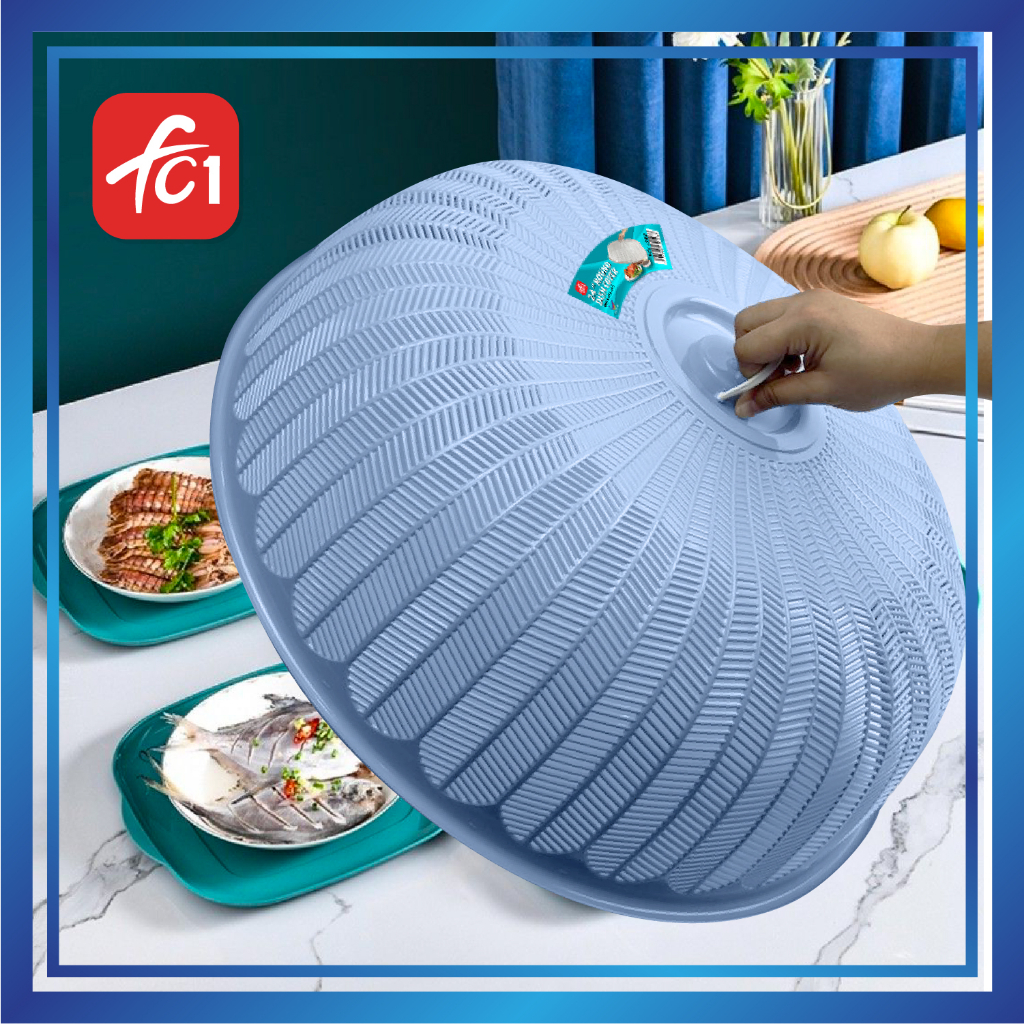 FC1 Large Rectangular Round Kitchen Dish Food Cover Anti Flies with ...