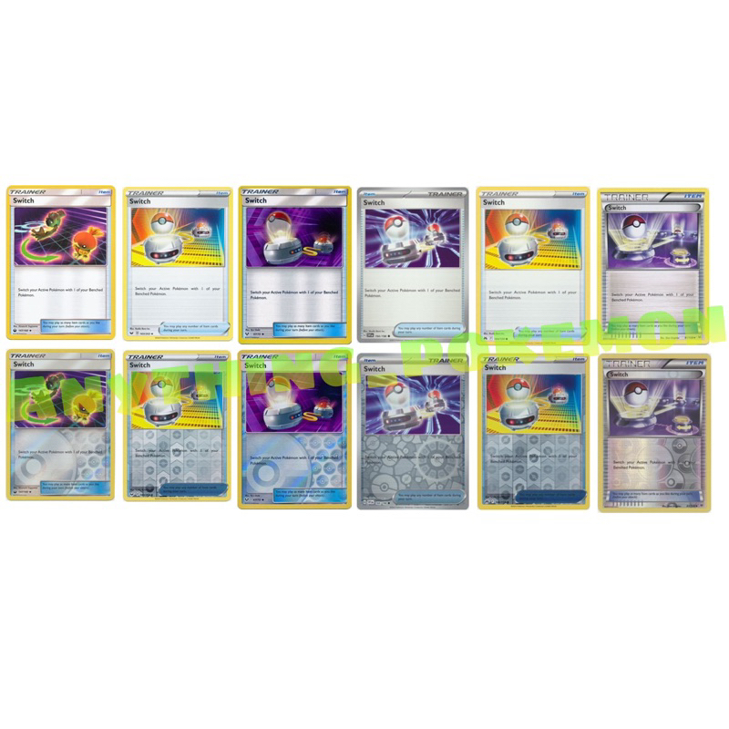 Pokemon Trainer Card - Switch (147/168),(183/202),(67/73),(194/198 ...