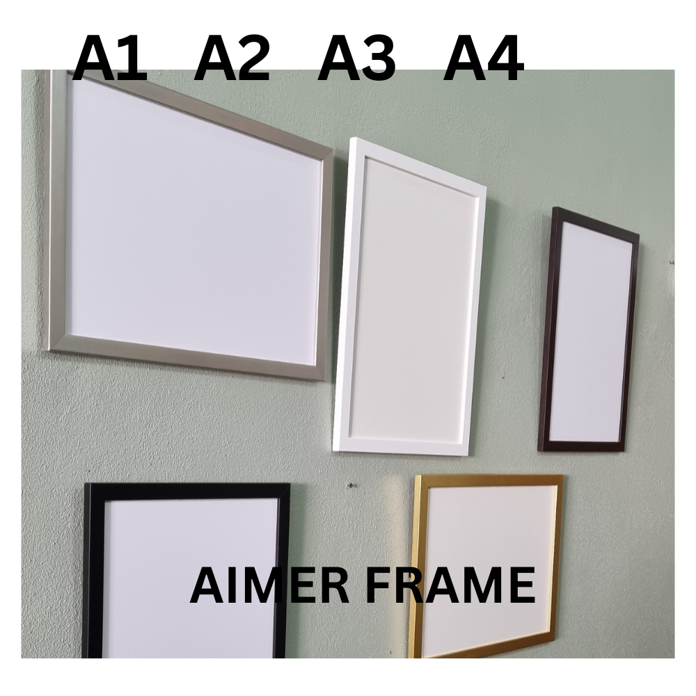 AIMER FRAME WALL POSTER / DOCUMENT FRAME A1 A2 A3 A4 SIZE GOLD / SILVER ...