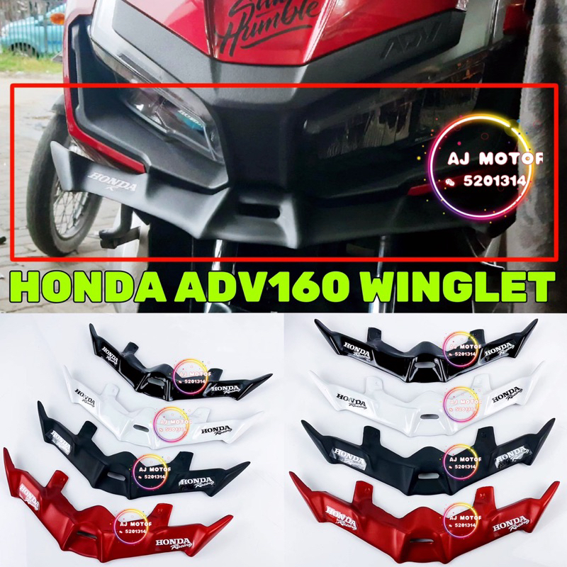 ADV160 WINGLET HEAD LAMP / SIDE LEG SHIELD HONDA ADV 160 TEPI LEGSHIELD ...
