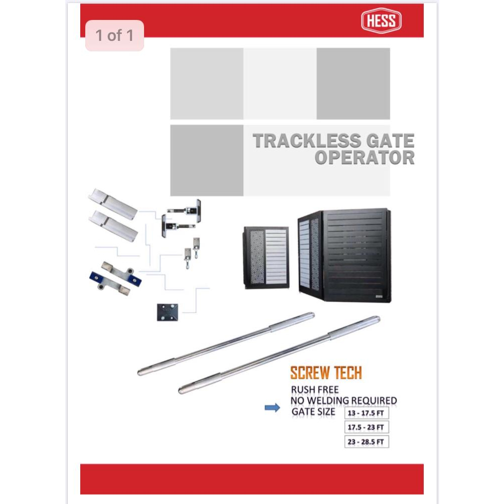 FULLSET TRACKLESS SYSTEM C/W AUTOGATE SYSTEM MOTOR FOLDING TYPE GATE 18 ...