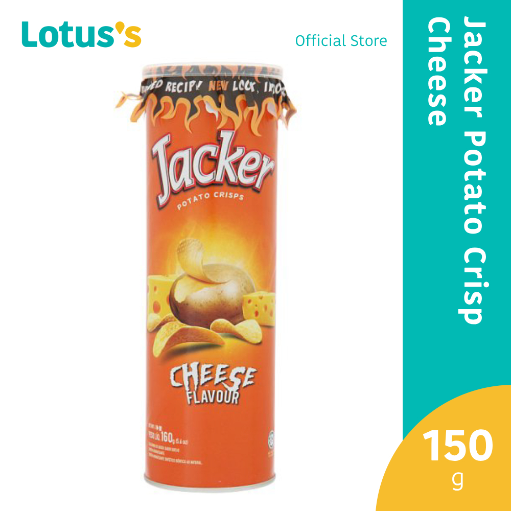 Jacker Potato Crisps - Cheese (150g) | Shopee Malaysia
