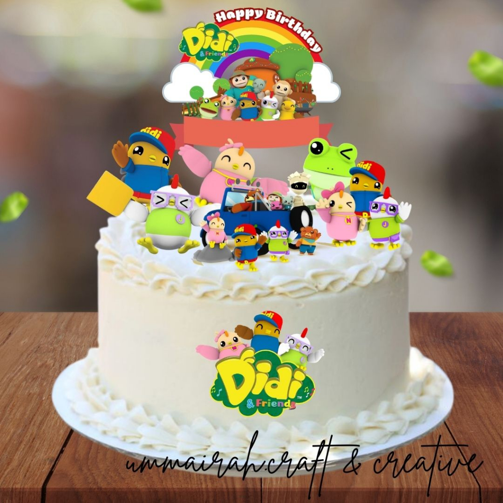 DIDI & FRIENDS Cake Topper Decoration Birthday Party( Can Add Name ...
