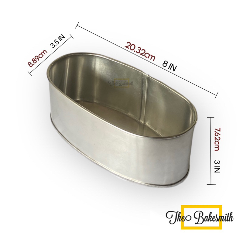 1PCS Oval Loyang Roti Tawar/ Baking Tray Bread Loaf Mold oblong burger ...