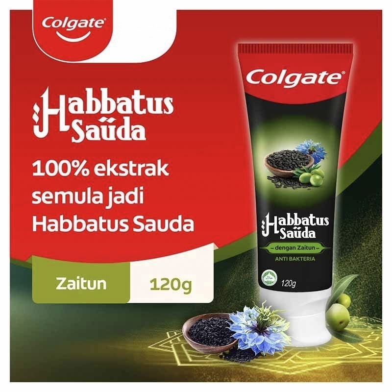 🔥CHEAPEST🔥Colgate Habbatus Sauda Olive dengan Zaitun Toothpaste 120g (😁 ...
