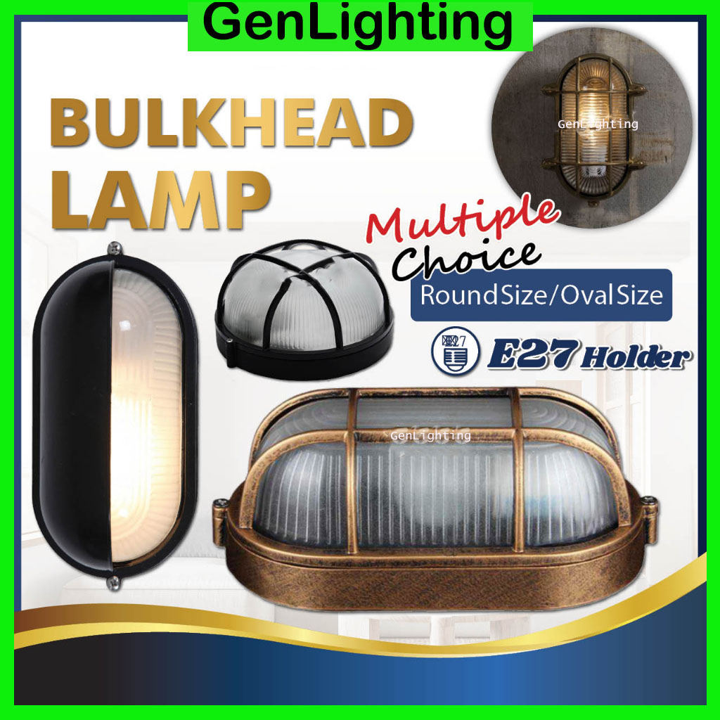 Outdoor Bulkhead Lamp Nordic Style IP 44 Weather Proof Outdoor Wall ...