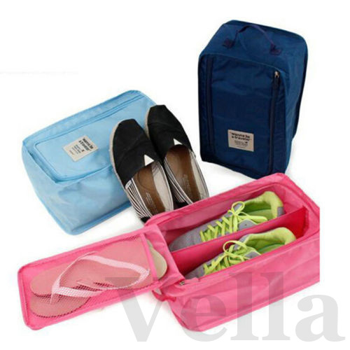VELLA Travel Shoe Beg Kasut Gym Pouch Outdoor Sport Organizer Storage ...