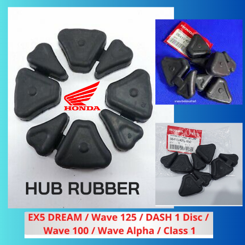 【ORIGINAL】Hub Rubber Honda Wave 125/Wave100/W100/Dream/Wave 100 R/Class ...