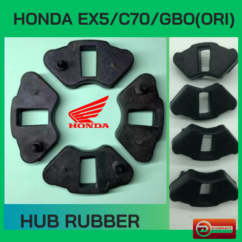 (ORIGINAL) Honda EX5/ C70/ GBO - HUB RUBBER / Getah Damper Hub Roda ...