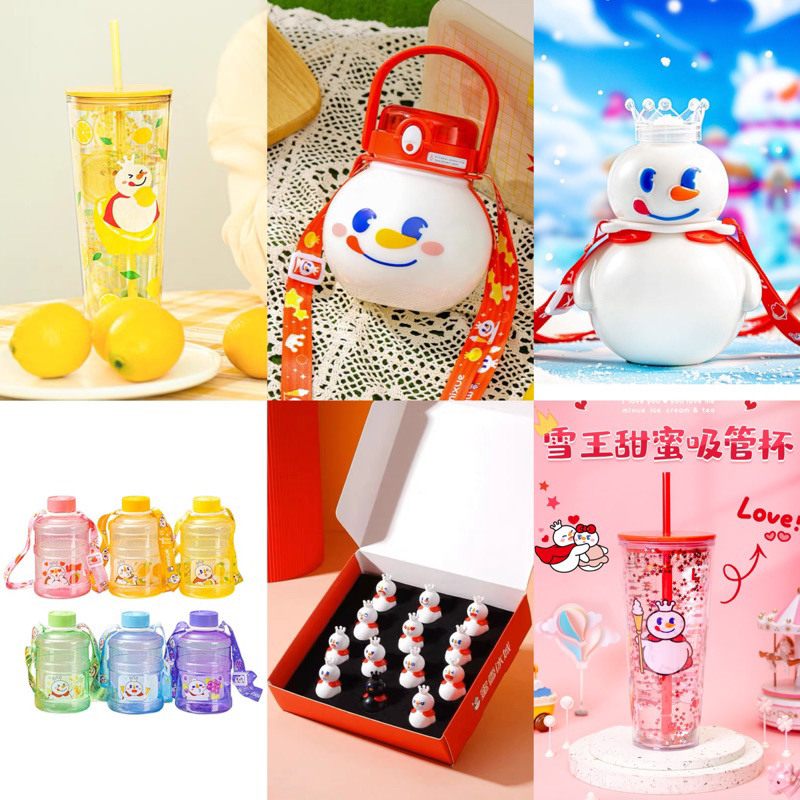 (Malaysia Ready Stock) Mixue Water Bottle Snow King Dun Dun Lemon Cup ...