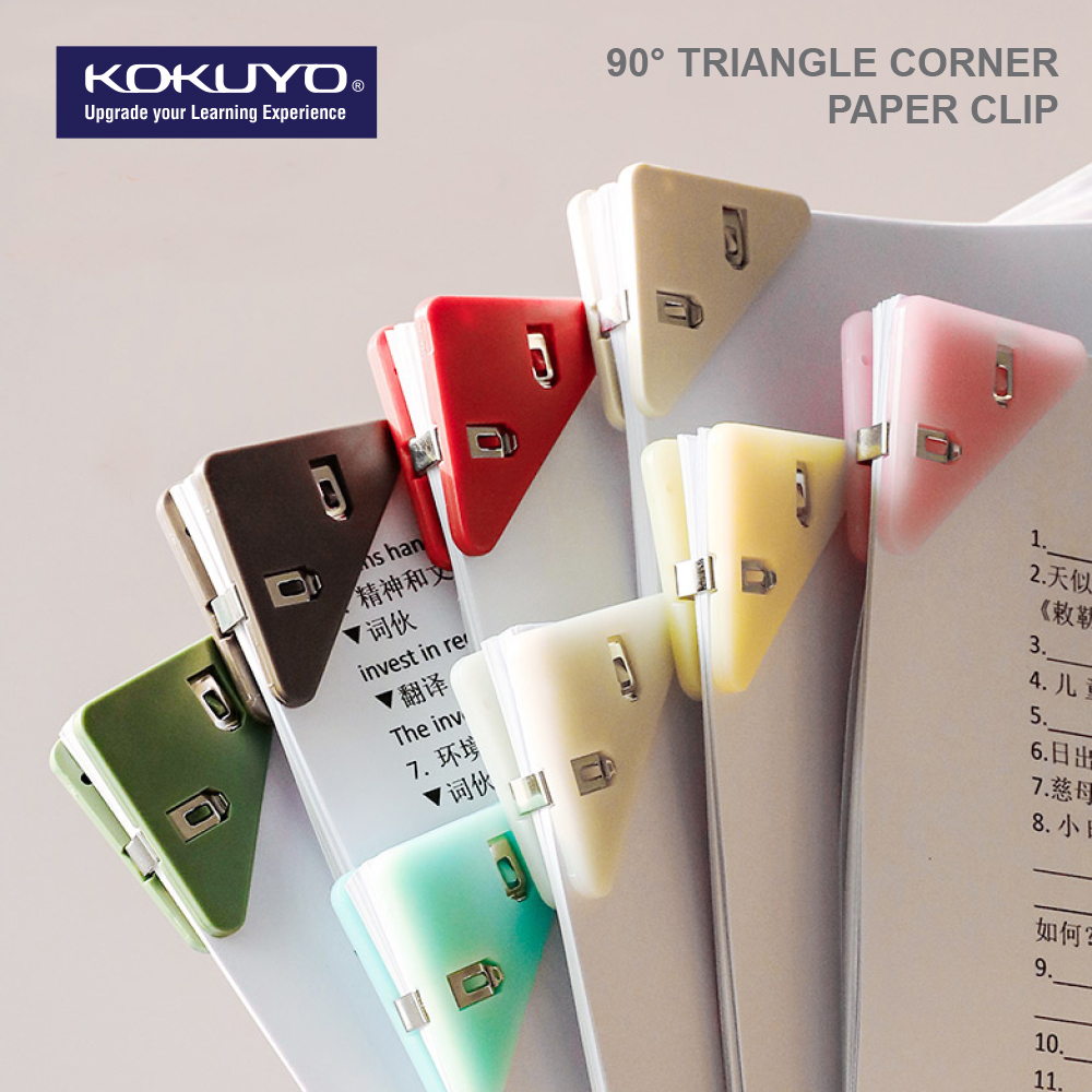 KOKUYO 90° Triangle Corner Paper Clips | a little special series WSG ...