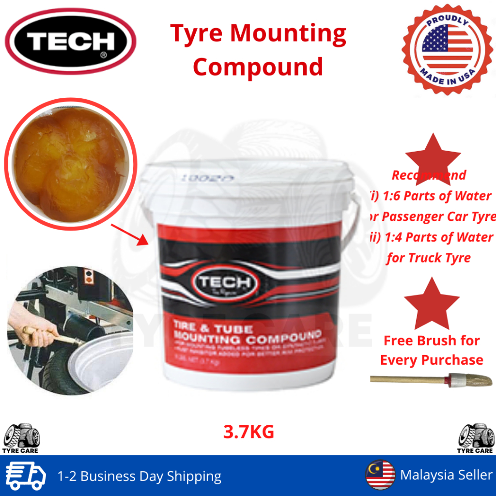 TECH TIRE & TUBE MOUNTING COMPOUND (3.7KG) (722) DEMOUNTING FOR CAR ...