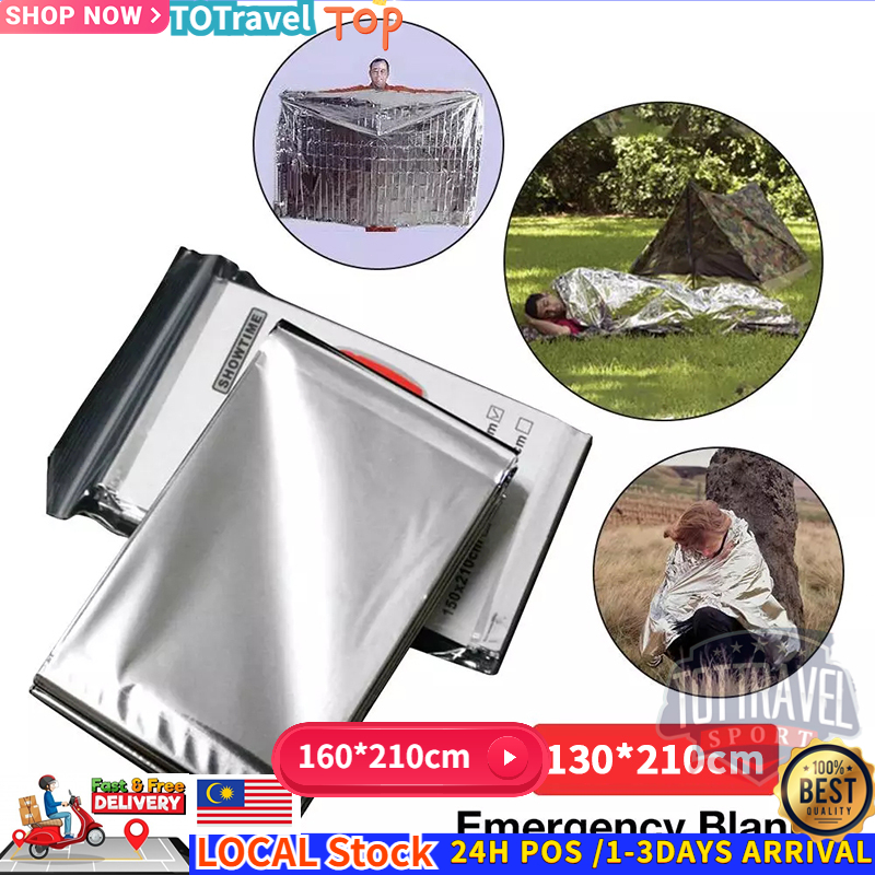 Emergency Blanket Outdoor Survive First Aid Military Rescue Kit ...