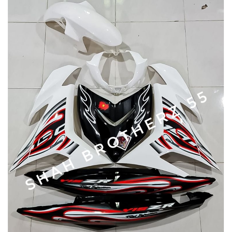 COVERSET Y15 V1/V2 JFORCE JACK MERAH HITAM PUTIH CUSTOM 🔥 | Shopee Malaysia