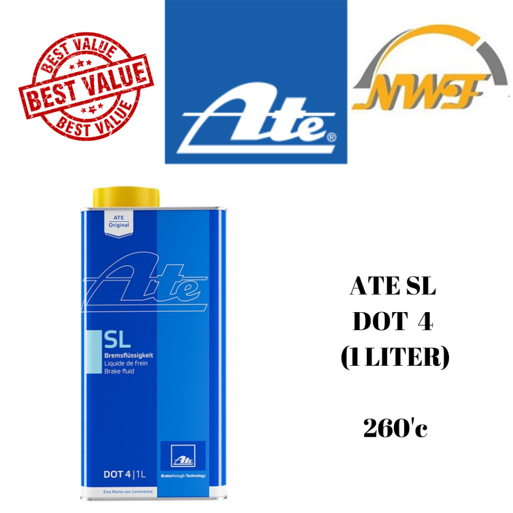 ATE SL DOT 4 BRAKE FUILD / BRAKE OIL (1LITER) | Shopee Malaysia