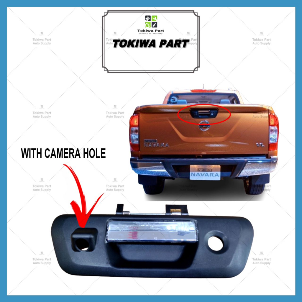 NISSAN NAVARA NP-300 NP300 2016 CHROME REAR BONNET HANDLE BOOT TRUNK ...