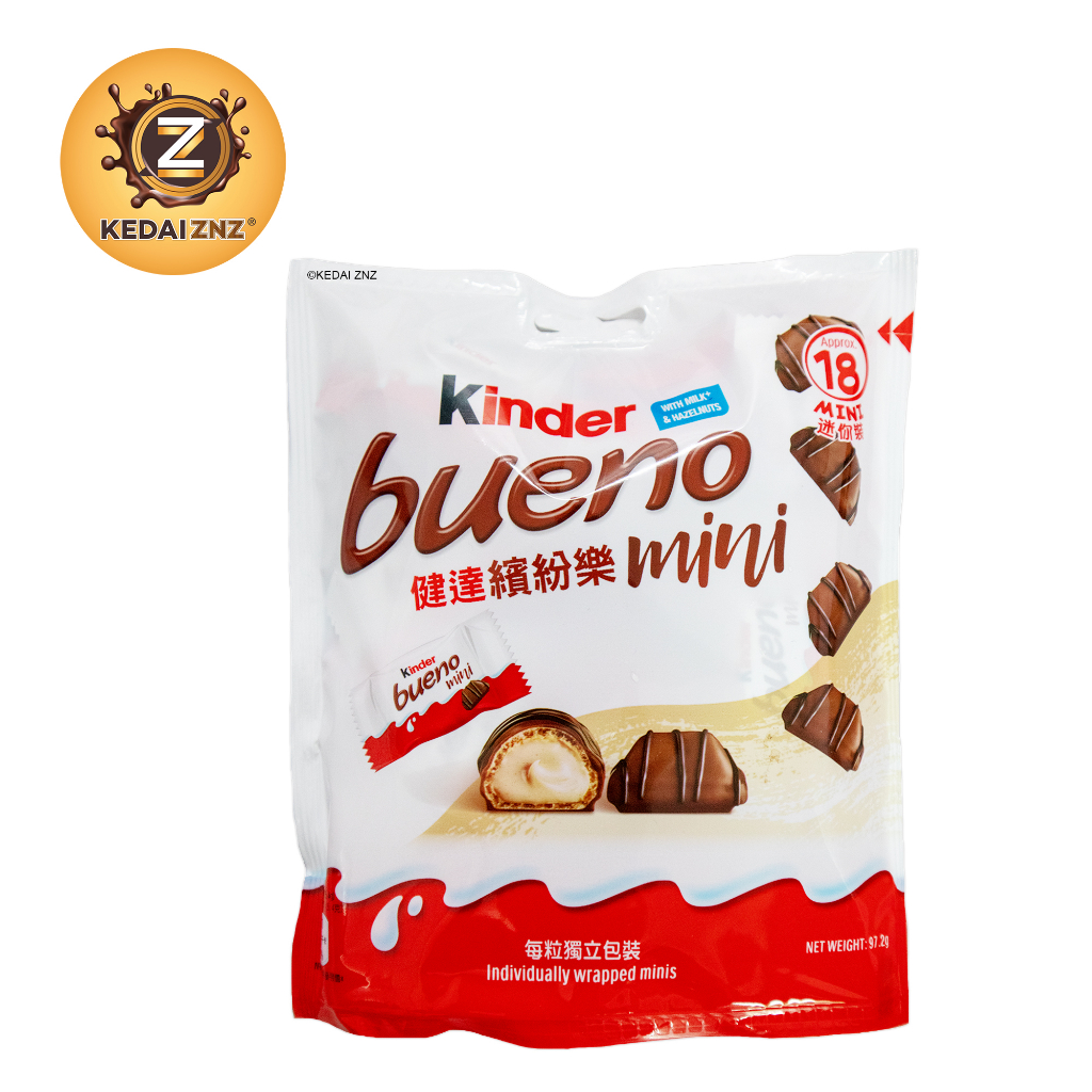 Chocolate FERRERO Kinder Bueno Mini Milk and Hazelnuts Chocolate T18 ...