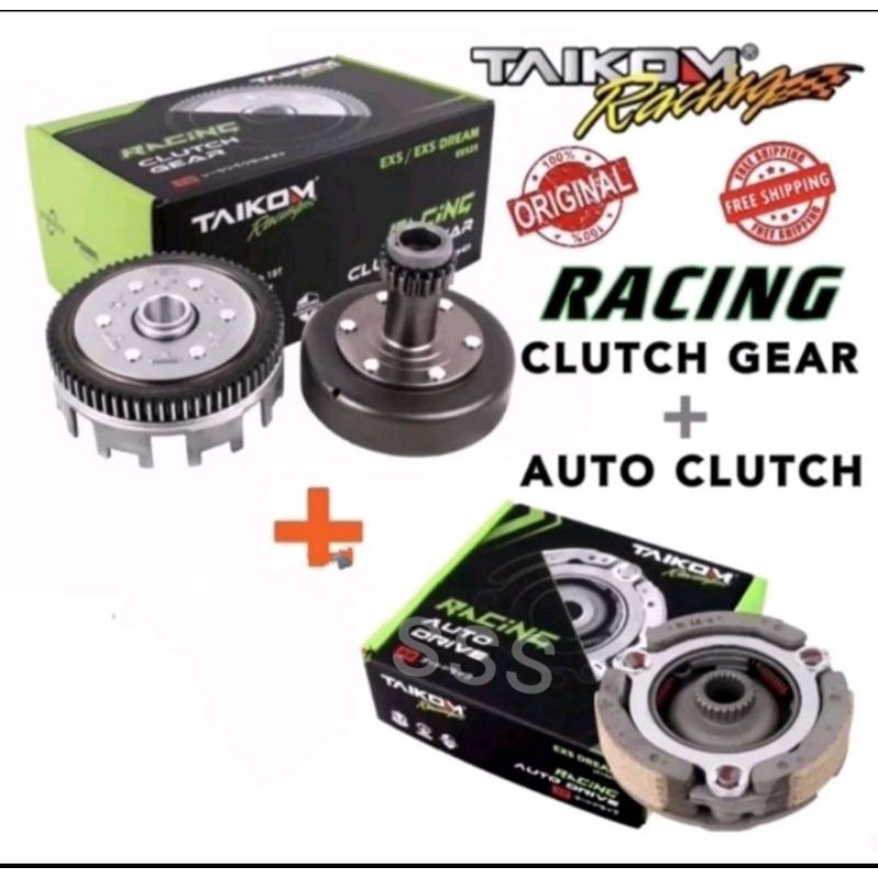 TAIKOM RACING EX5 PRIMARY CLUTCH GEAR SET 18T 67T AUTO HOUSING STOPPER BALANCER HONDA DREAM WAVE ...