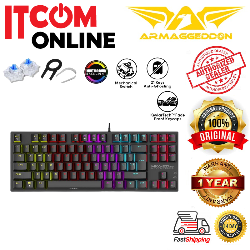 ARMAGGEDDON MKA-1C MECHANICAL USB WIRED KEYBOARD (NEO TACTILE/NEO ...