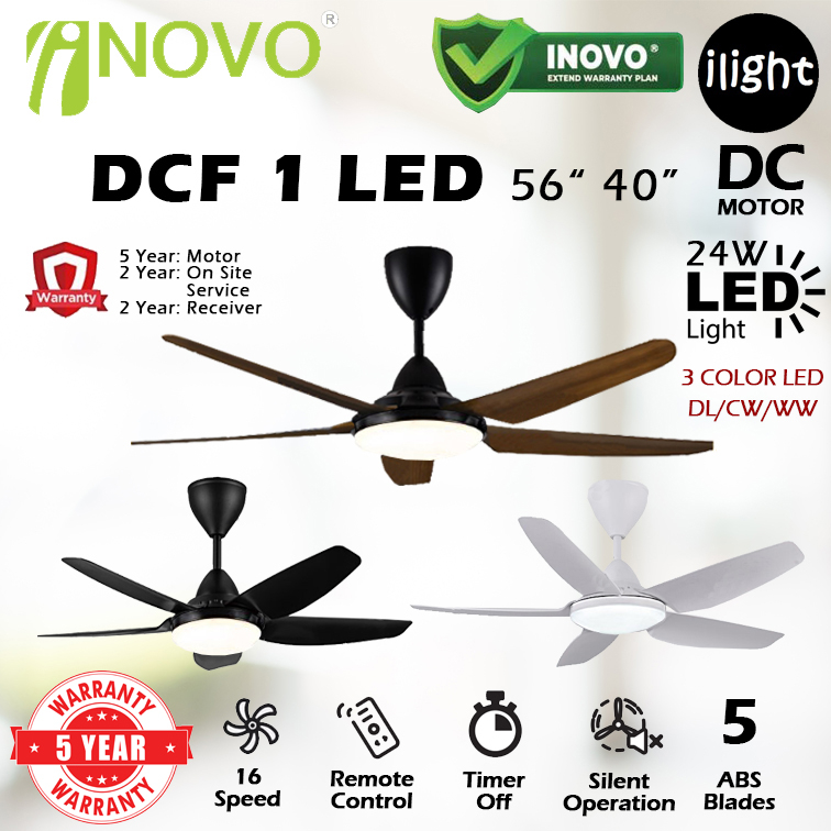 INOVO DCF 1 LED 56 Inches / DCF 1 LED BABY 40 Inches DC Motor 3C LED 5 ...