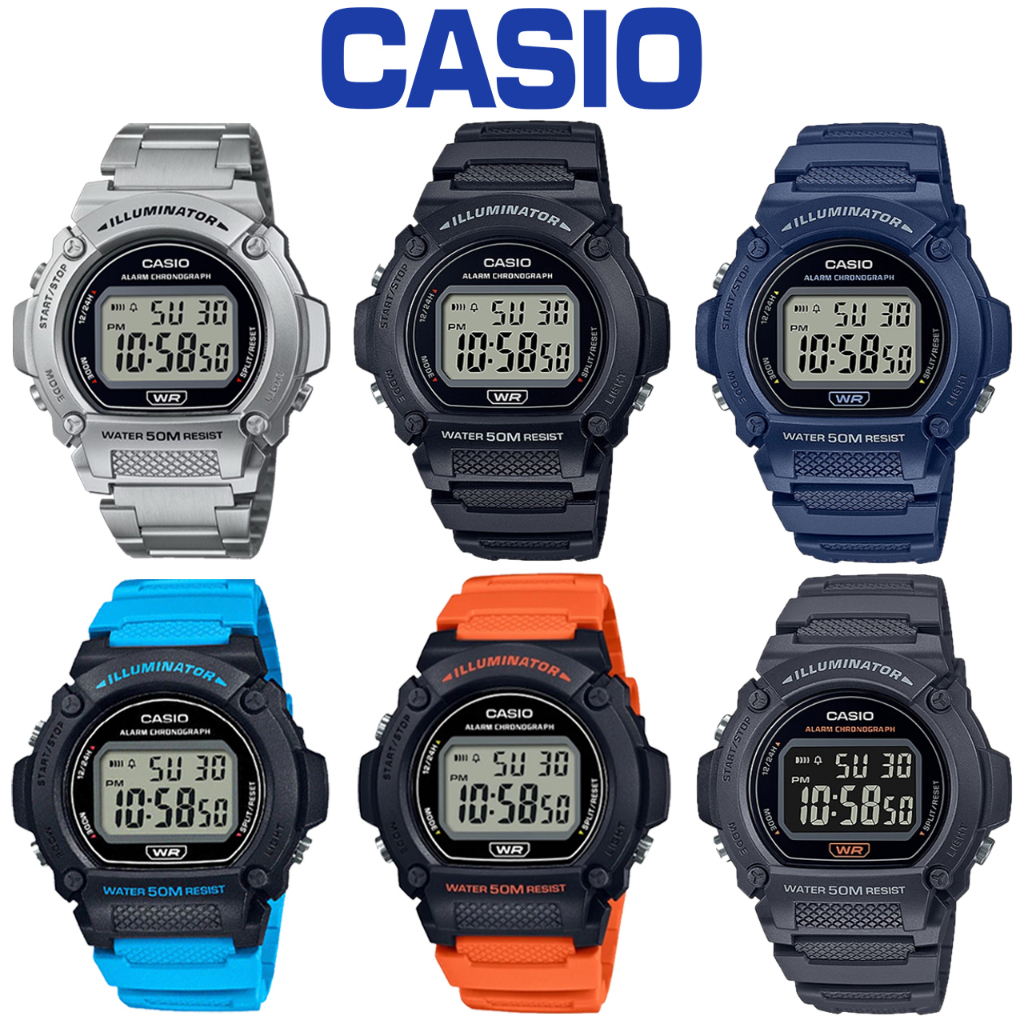 Casio Unisex Digital Watch W-219H | Shopee Malaysia