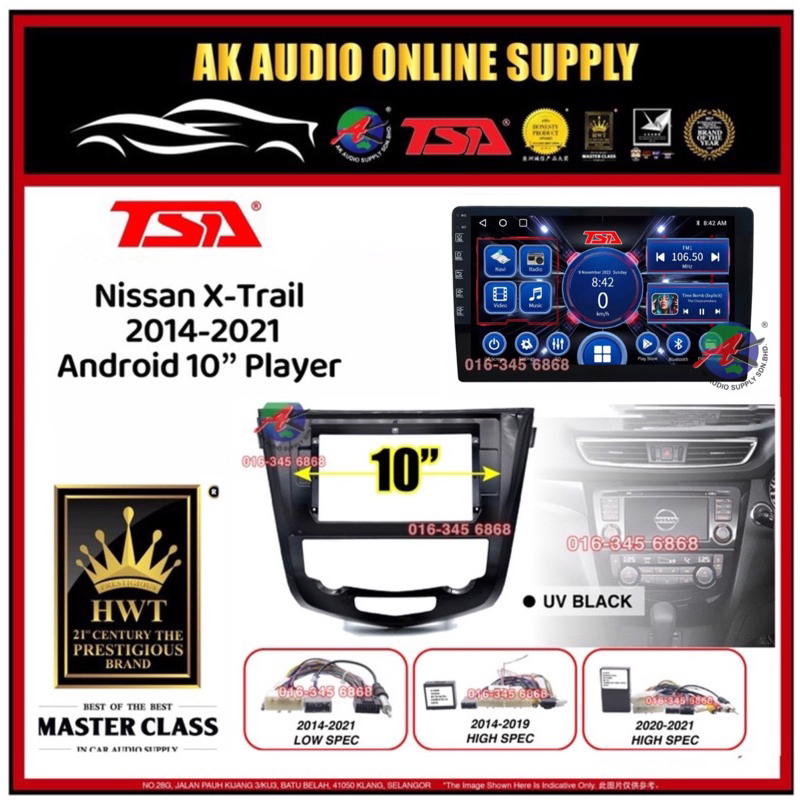 [ MTK 2+32GB ] TSA Nissan X-trail 2014 - 2021 ( Big ) Android 10'' inch ...