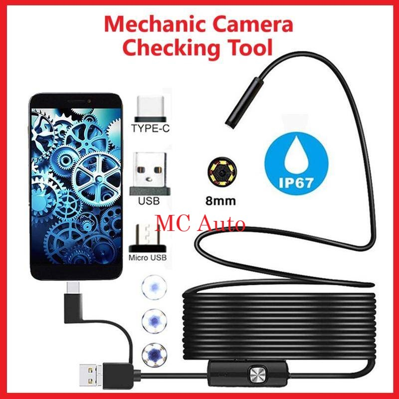 👍🏻HD Quality👍🏻 Endoscope Camera Mini Flecxible Snake Engine Camera Car ...