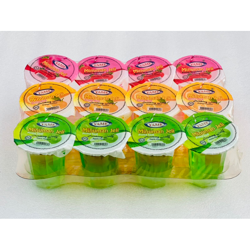 75g x 12pcs Yame Minuman Jeli Drinking Jelly Juicy Flavour Perisa Buah-Buahan 水果味果冻 Halal ...