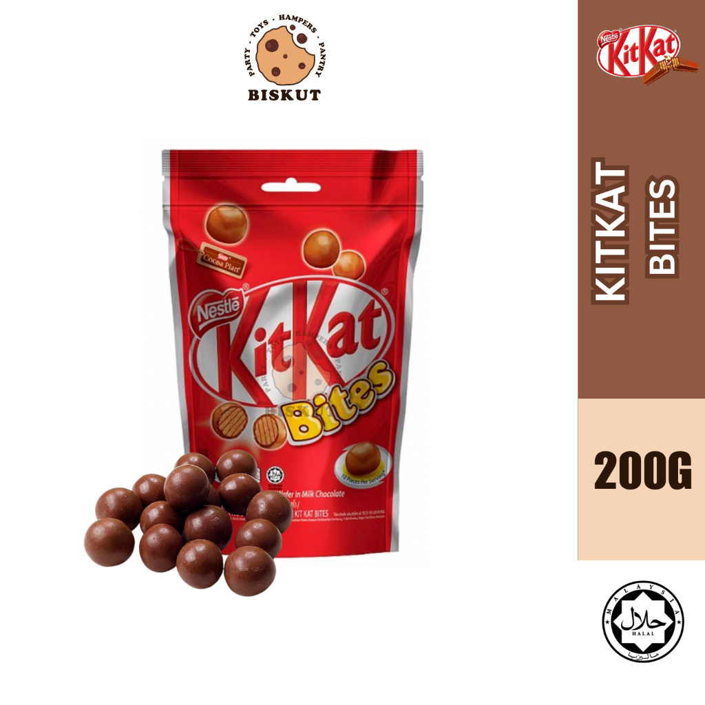 Nestlé KitKat Bites Wafer Milk Chocolate 200g | Shopee Malaysia